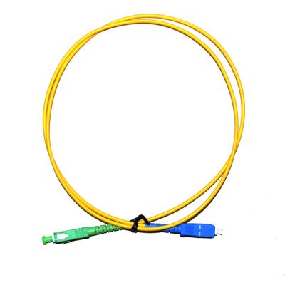 China SC APC-SC UPC Patch Cord SM Simplex Fiber Optic Patch Cord for sale