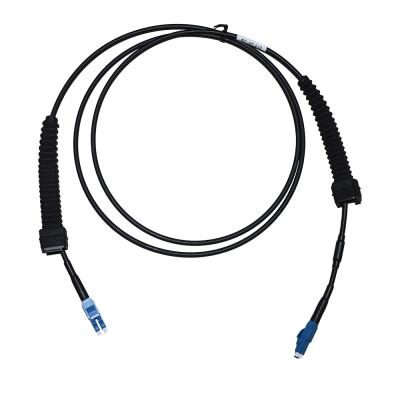 China NSN Patch Cord Duplex LC Fiber Optic Jumper NSN Boot Waterproof Patch Cord for sale