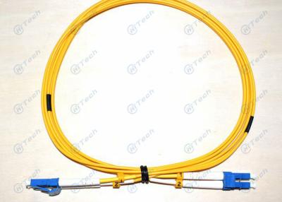 China 9/125μm Duplex Singlemode LC-LC Fiber Optic Patch Cable LSZH Cable for sale