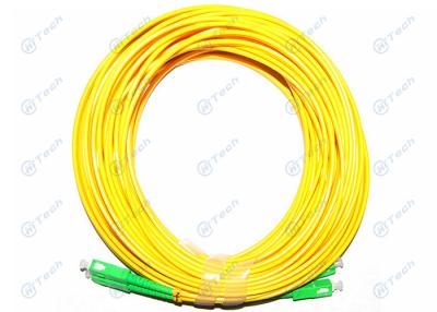 China SC/APC - SC/APC Single Mode Fiber Optic Patch Cord 9/125μm Duplex With LSZH Jacket for sale
