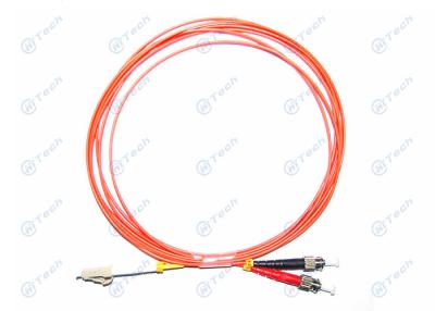 China ST To LC Fiber Optic Jumper 62.5/125μM MM Mode Insertion Loss ≤0.3dB RoHS Certified for sale