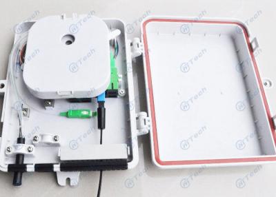 China 8 Cores Fiber Optic Distribution Box PBT Material With SC Duplex Fiber Optic Adapter for sale