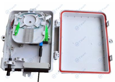 China 8 Cores Fiber Optic Distribution Box PBT Material With SC Duplex Fiber Optic Adapter for sale