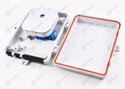 China 8 Cores Fiber Optic Distribution Box PBT Material With SC Duplex Fiber Optic Adapter for sale