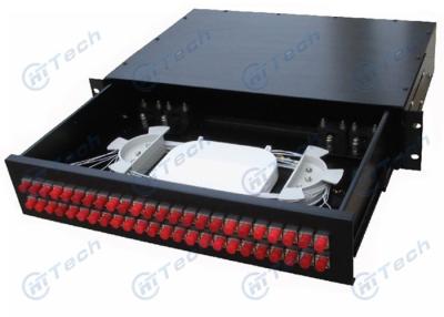 China Exquisite FC Fiber Optic Patch Panel / 2U 48 Port Patch Panel Small Dimension for sale