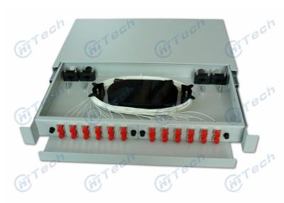 중국 리본과 단 하나 섬유를 위한 24가지의 핵심 LC 선반 산 섬유 패치 패널 Slidable 유형 판매용