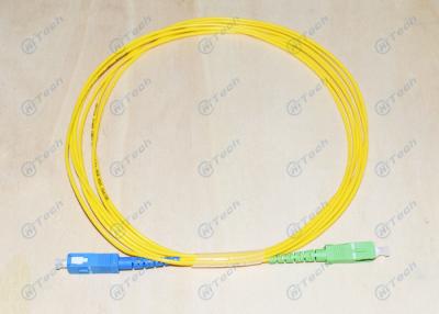 China Simplex Duplex Singlemode Fiber Optic Patch Cord SC APC Ceramic Ferrule Inner for sale