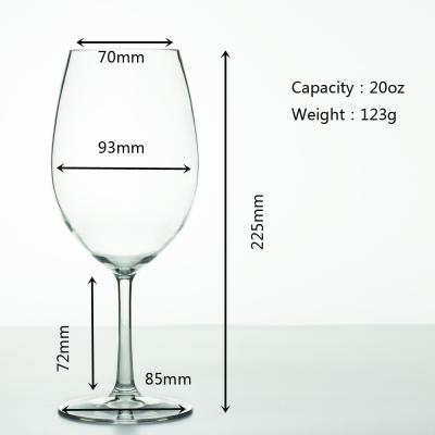 China Plastic Wine Cup  Tritan Glass Crystal  red wine Glass for party for sale