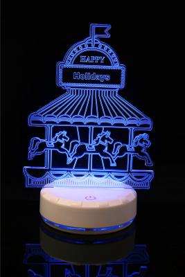 China Princess Castle 3D LED Night  Light for Gift  ,Home Decoration LED Light for children's room for sale