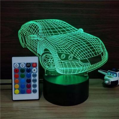 China 3D CAR LED Desk Lamp Lantern Night light Kid Cartoon Gift for sale