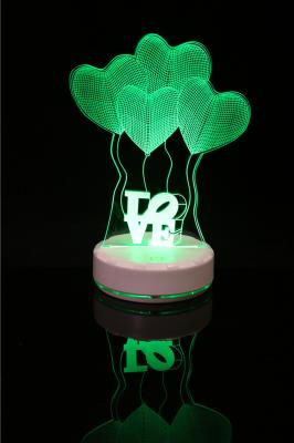 China Table Desk Illusion Lamp For Kids Gifts Remote Control Night light Kid Cartoon Lantern Gift for sale