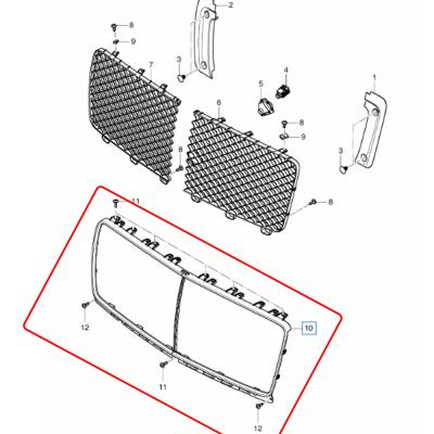 Cina Griglia del radiatore anteriore telaio interno Chrome per Bentley Bentayga 2021 OEM 36A853667D in vendita