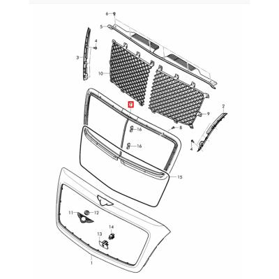 中国 ベンツリー ベンタイガ 2016-2020 格子枠/内部枠 クローム OEM 36A853667 36A853667F 販売のため