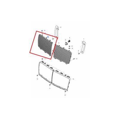 Cina Per Bentley Bentayga 2021 Parete anteriore destra del paraurti, griglia del radiatore nero OEM 36A853684F in vendita