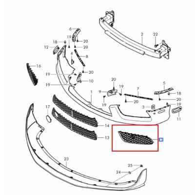 Cina Per Bentley Continental Gt & Gtc V8 4.0 2012-2015 Griglie del paraurti sinistro a cromo OEM 3W3807647B 3W3807647C in vendita