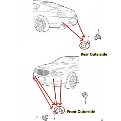 Cina Per Bentley Continental GT GTC Sensori di assistenza al parcheggio anteriore e posteriore Sensori ABS OEM 1U0919275 1K0919275 in vendita
