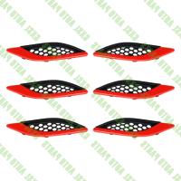 Quality For Maserati Ghibli Red Left Right Side Fender Air Outlet Vent Cover Strip Kit for sale