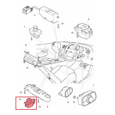 Cina Per Bentley Continental Flying Spur 2014-2019 Start Stop Lgnition Button Knob Switch OEM 3W0959839B in vendita