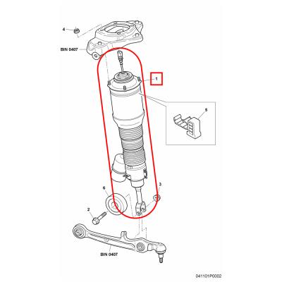 China Voor Bentley Continental GT/GTC/Flying Spur 2004-2018 Linker voorste schokdemper OEM 3W5616039L Te koop