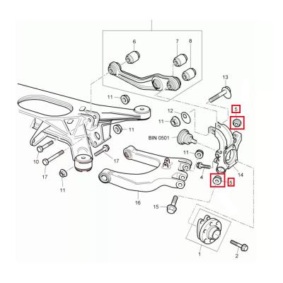 Cina Per Bentley Continental GT GTC 2004-2016 Per il controllo del braccio, montatura in gomma legata OEM 3D0505171 in vendita