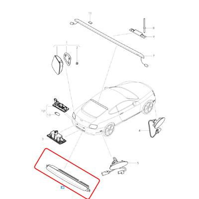Cina Per Bentley Flying Spur 2014-2019 Lampada a nebbia a LED Rivolta OEM 3W3945703B in vendita