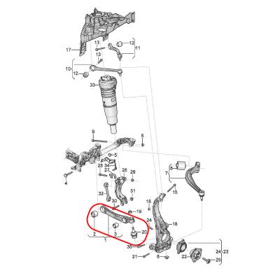 China Voor Bentley Bentayga Voorwiel Onderafhanging Onderafhankelijke Arms Set OEM 4M0407689B 4M0407689C 36A407151A 36A407152A 36A407151B 36A407152B 4M0407694E 4M0407693E 4M0407694D 4M0407693D Te koop