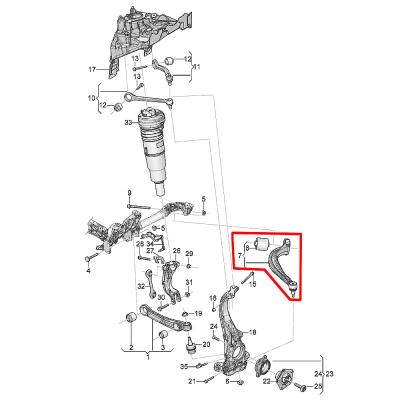 China Voor Bentley Bentayga Voorwiel Onderafhanging Onderafhankelijke Arms Set OEM 4M0407689B 4M0407689C 36A407151A 36A407152A 36A407151B 36A407152B 4M0407694E 4M0407693E 4M0407694D 4M0407693D Te koop