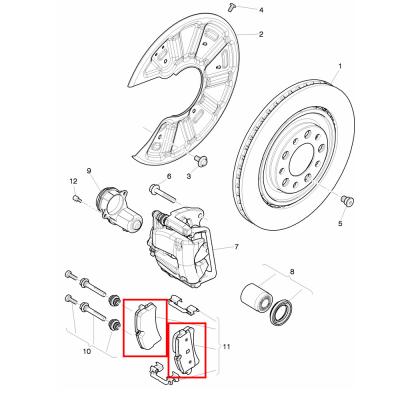 Cina Per Bentley Mulsanne Kit di frenate e sensori anteriori e posteriori 3Y0698451 3Y0698451B 3Y0698151B 3Y0698151C in vendita