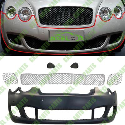 Cina Per Bentley Continental Flying Spur 2004-2012 Accessori per auto Set di assemblaggio del paraurti anteriore (Chrome Grills) OEM 3W5807217Q 3W5807217R 3W5807937A 3W5807938A 3W5807683F 3W5807682F 3W5807682F 3W5807667E in vendita