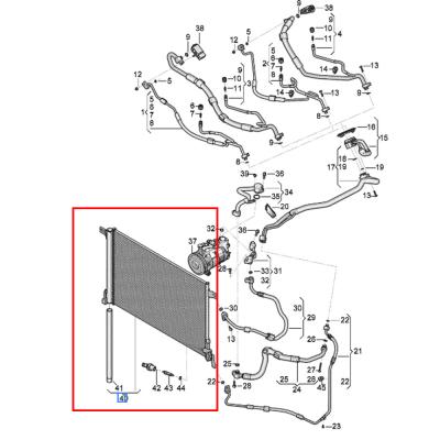 Cina Per Bentley Bentayga Auto Motor Parts Condensatore OEM 4M0816421C in vendita