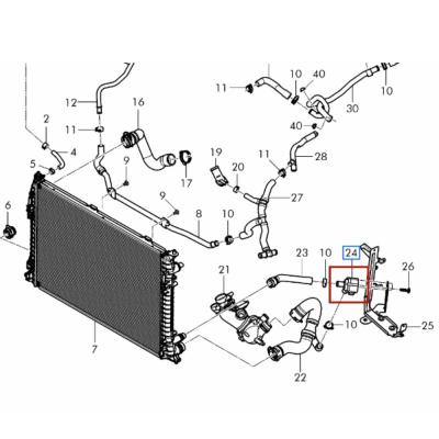 Cina Per Bentley Continental 4.0V8/GT, Flying Spur4.0 V8 Motore di raffreddamento Pompa d' acqua ausiliaria OEM 059121012A in vendita