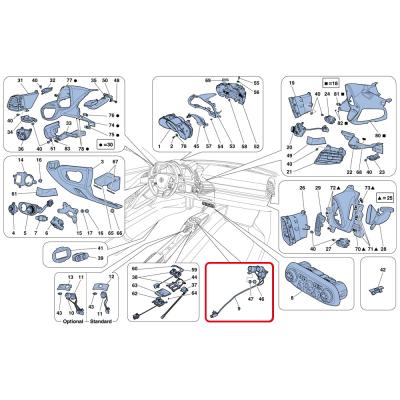 Cina Per la Ferrari 458 Spider Italia comando della trasmissione pulsante controller della trasmissione P R LC OEM 83045000 in vendita
