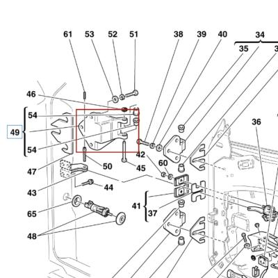 Cina Per Ferrari F430 360 Cerniera della porta anteriore OEM 64803200 in vendita