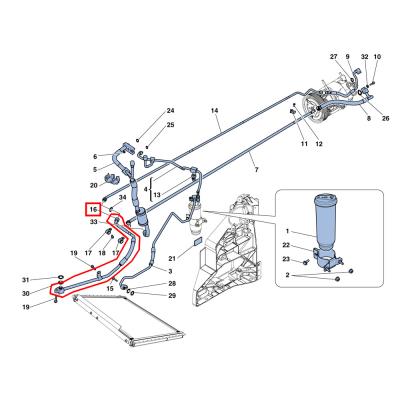 Cina Per Ferrari 458 Sistema di trasmissione del gas a condizionatore non per GD OEM 82913600 in vendita