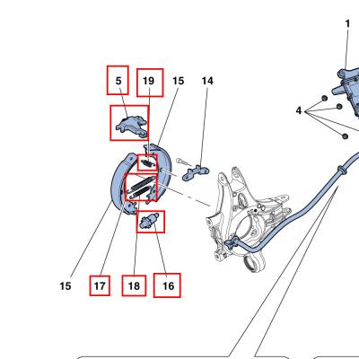 中国 フェアレディ458 488 F12 カリフォルニア ハンドブレーキ 修理キット OEM 186572 240947 243123 240952 254156 販売のため