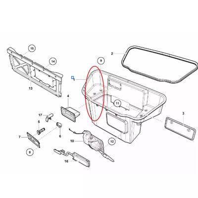 Cina Per il Lamborghini Huracan, bagaglio di rivestimento OEM 4T0863405E in vendita