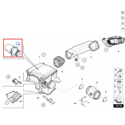 Cina Per Lamborghini LP580 elemento filtro dell'aria OEM 420133844E in vendita