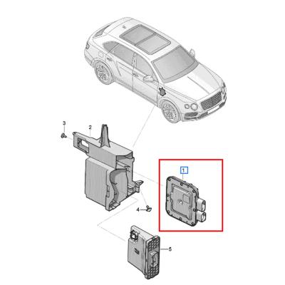 Chine Pour le châssis Bentley Bentayga, le module de commande du moteur ECM OEM 4M0907145E à vendre