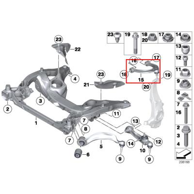 Cina Per Rolls-Royce Ghost RR4 ((2008-2017) Braccio di controllo anteriore superiore Wishbone OEM 31126775967 in vendita