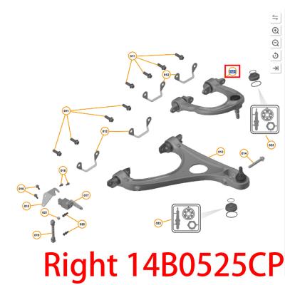Cina Per la McLaren 720S 600LT RH braccio di controllo anteriore superiore OEM 14B0525CP in vendita