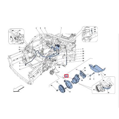 Cina Per la Ferrari F12 Berlinetta TDF Pompa idraulica del servosterzo OEM 277568 in vendita