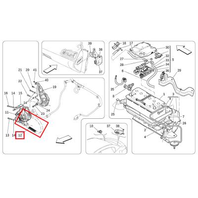 Cina Per Maserati cintura generatrice auto parti OEM 286570 in vendita