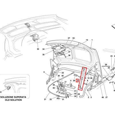 China Para a Ferrari 456GT 456GTA/578M/456M/550 traseira do porta-bagagens elevador suporte de gás molas de choque OEM 63701800 à venda