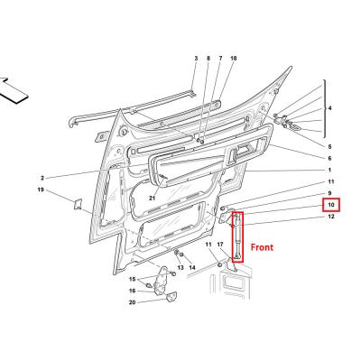 Cina Per la Ferrari F355 Motronic 2.7/F355F1 Supporto del cofano anteriore e posteriore in vendita
