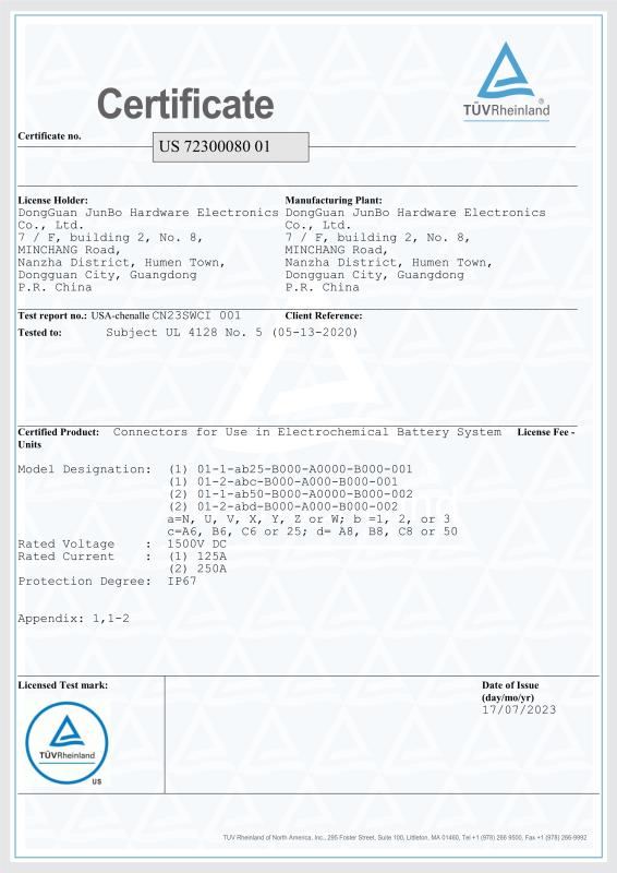 German Fire Protection Association - Shenzhen Junbo Technology Co., Ltd