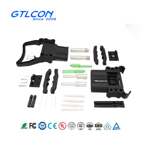 Quality 2P 80A 160A 320A 150V Forklift Plug Car Battery Connector , Male Female Forklift Power Connector for sale