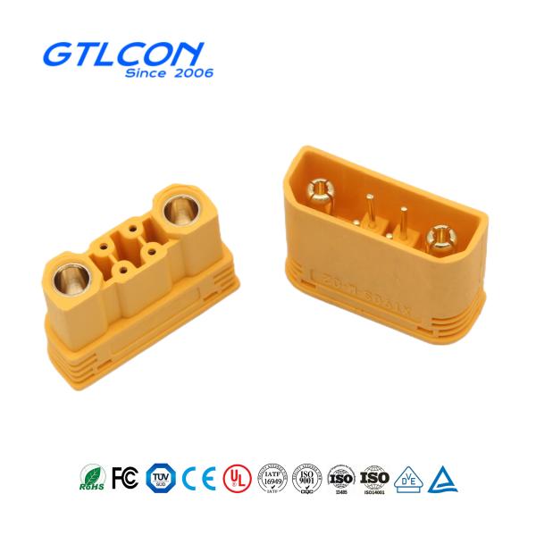 Quality XT90S PCB Panel-Mount Connector — 2+2+2P XT Connector / Aviation-Style Plug (Male/Female) for Brushless Motors for sale