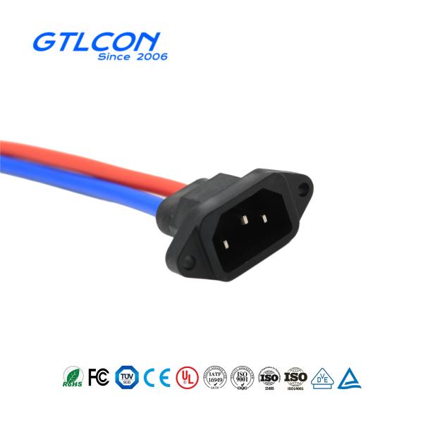 Quality Male And Female AC Power Connectors C13 C14 Socket Electric Vehicle Battery Connector for sale
