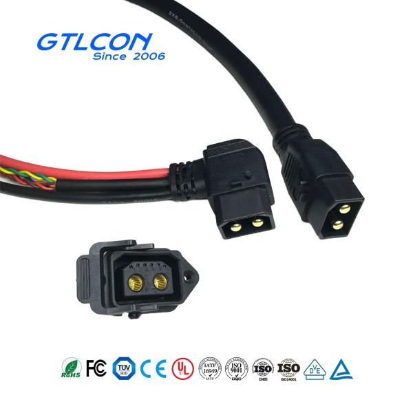 Quality 2+6 pin 80A self-locking electric vehicle charging plug 8-cell battery charging connector for sale