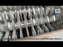 sludge crusher shredder for high moisture content with twin shaft shearing anti corrosion